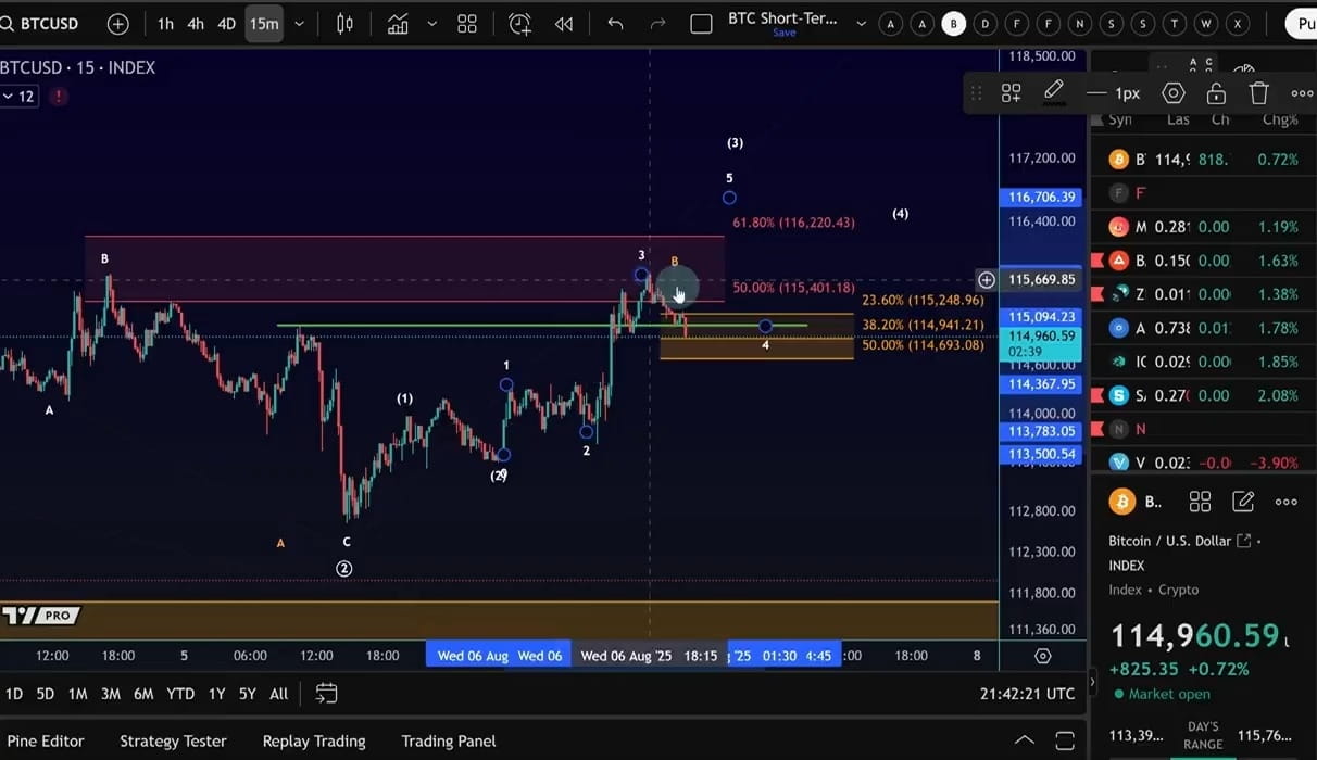 🚨🐂 Bitcoin Elliott Wave Update: Real-Time Snapshot & Scenarios 🚨🐂 ...
