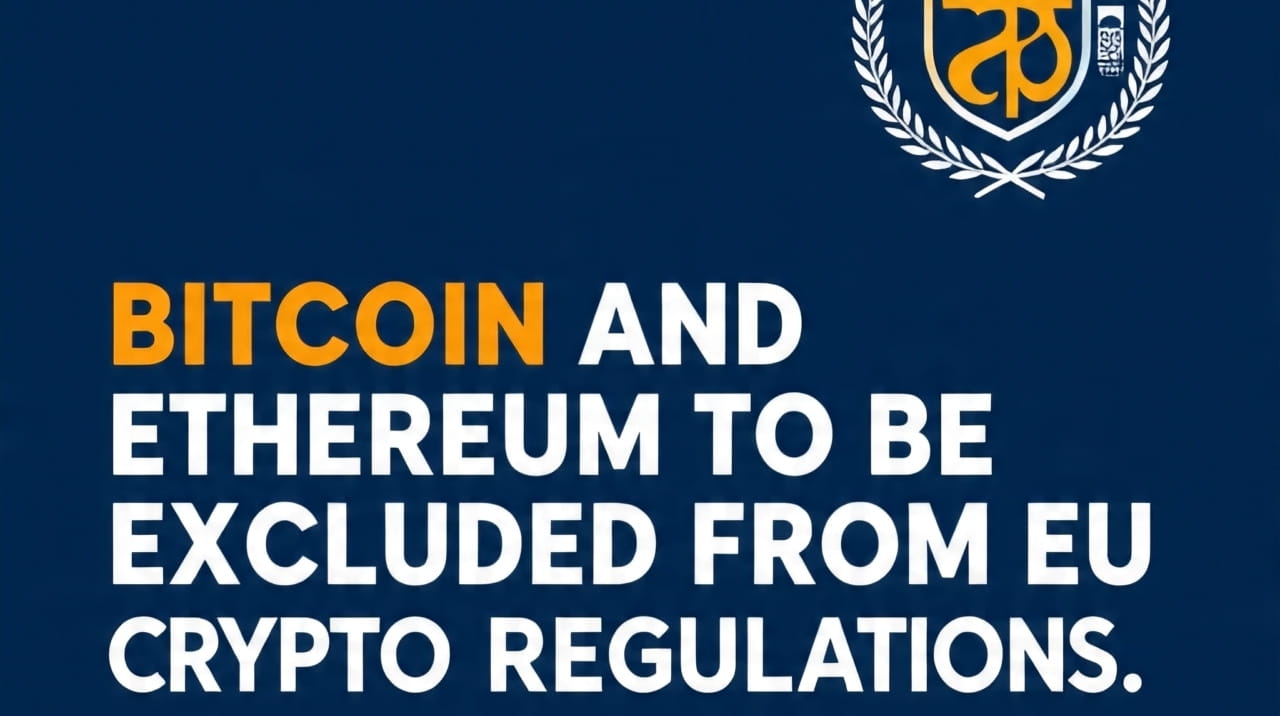 Bitcoin and Ethirum to be Excluded from EU Crypto Regulation A speech 💬 ...