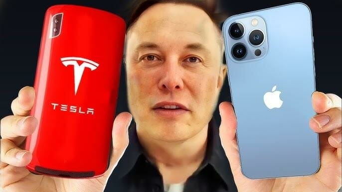 Die Information 'Elon Musk plant, das Tesla Pi Phone herauszubringen ...