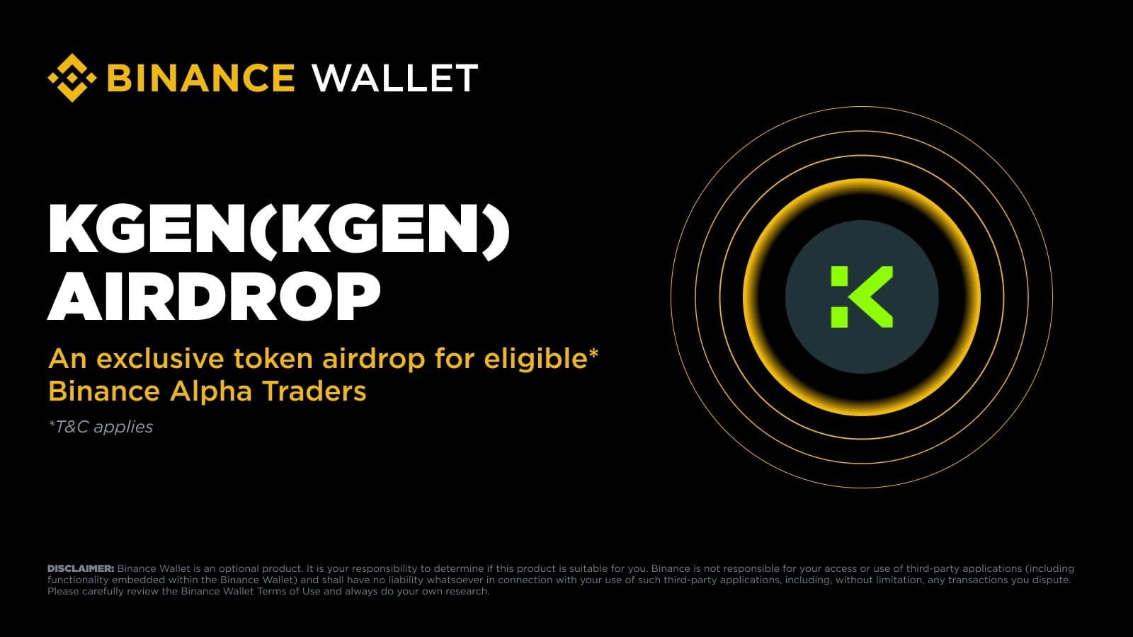 𝙆𝙂𝙀𝙉 (𝙆𝙂𝙀𝙉) 𝘼𝙄𝙍𝘿𝙍𝙊𝙋👉 𝘽𝙄𝙉𝘼𝙉𝘾𝙀 𝘼𝙇𝙋𝙃 | FadeIntoGreen on Binance Square