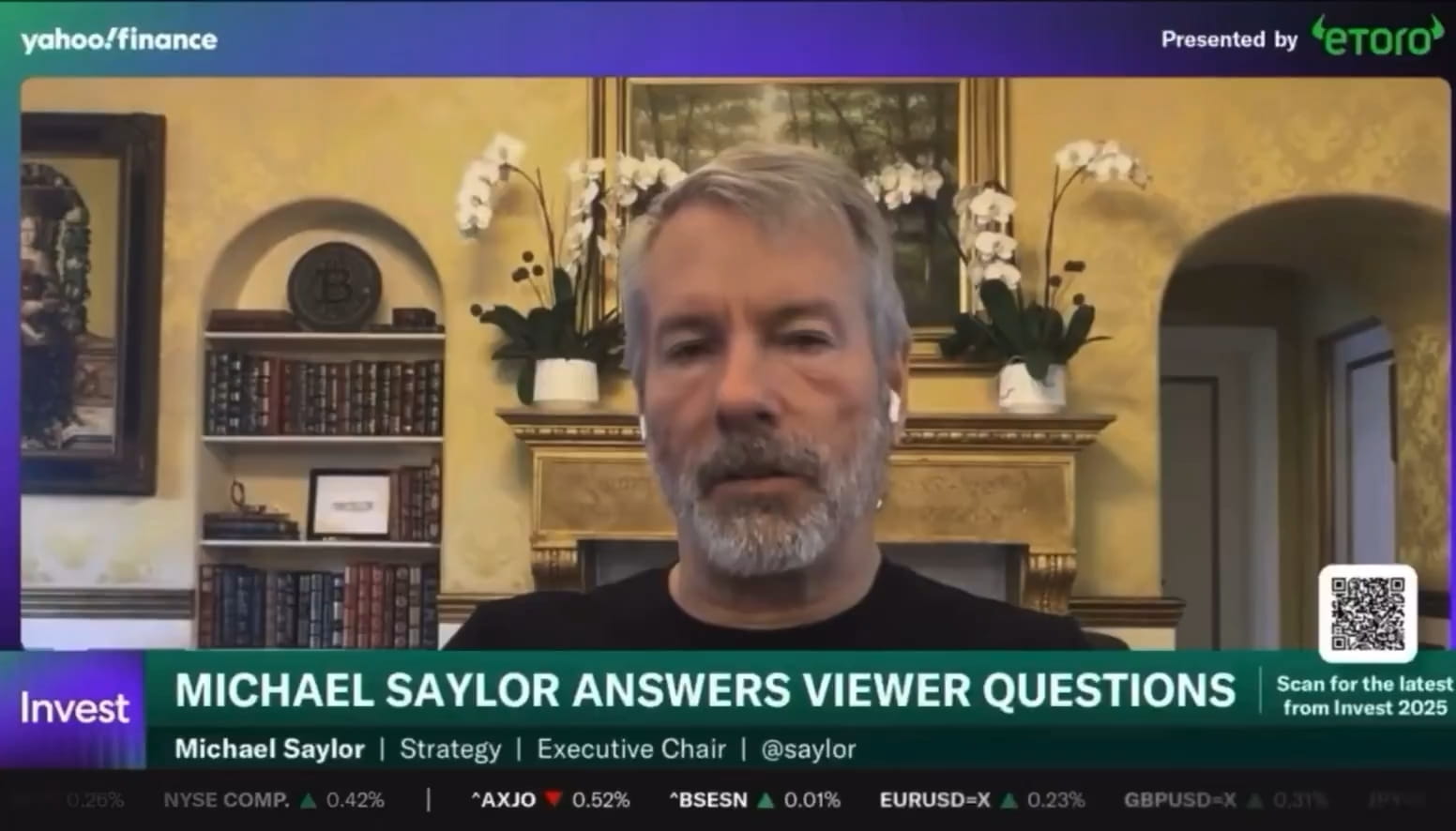 Michael Saylor says Bitcoin will surpass Gold's market cap by 2035 ...