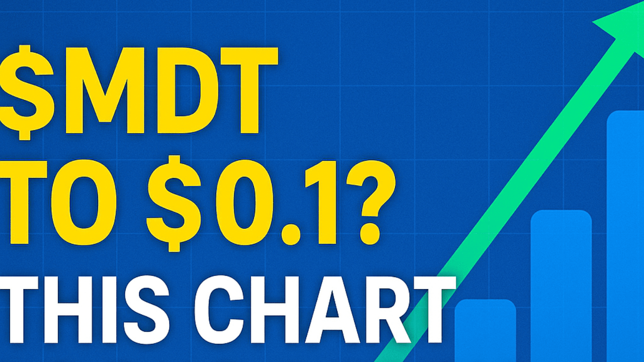 😤 $MDT TO $0.1? THIS CHART LOOKS READY👍 MDT just pumped +58%, and ...