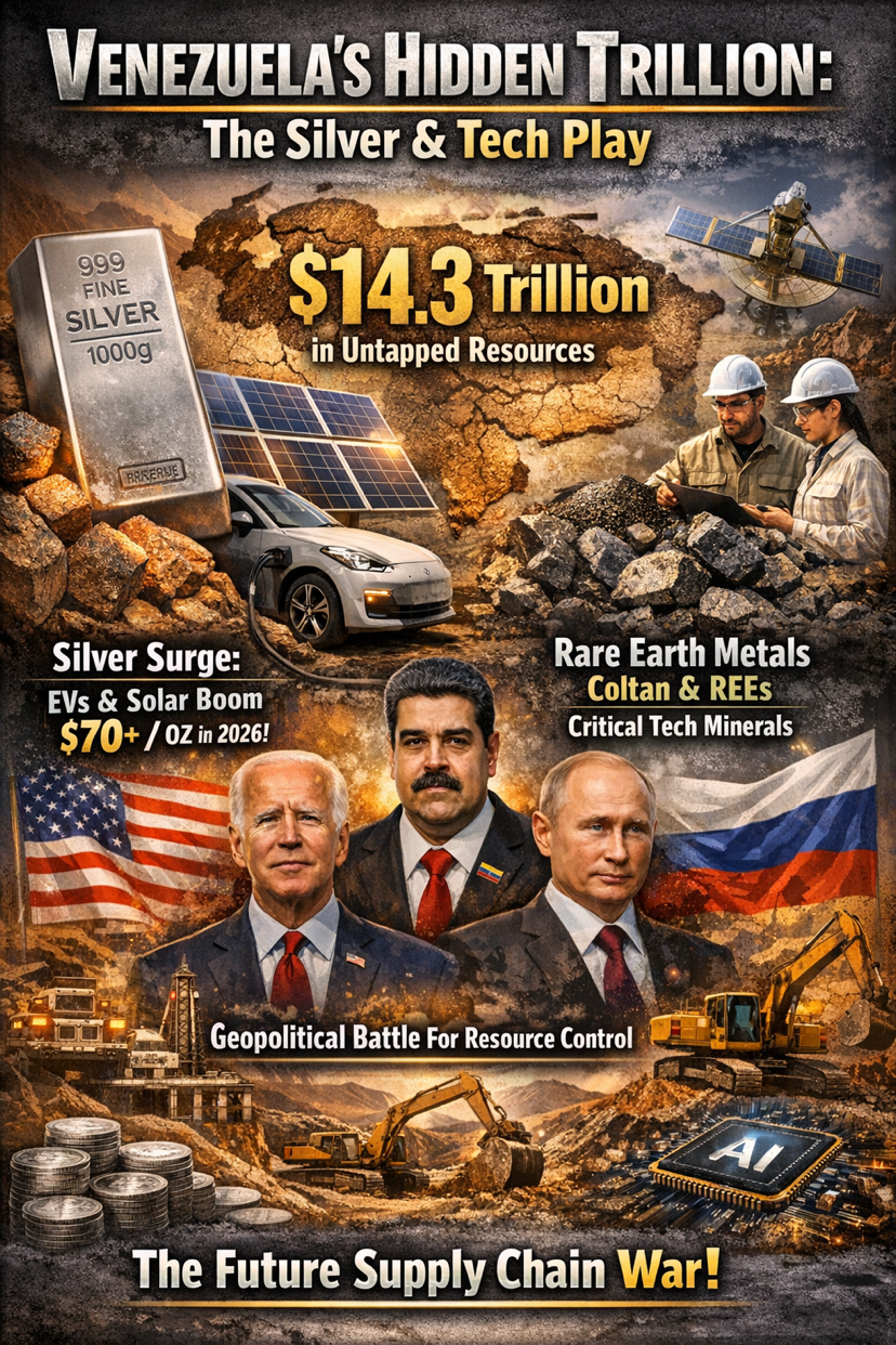 🥈 VENEZUELA’S HIDDEN TRILLION: The Silver & Tech Play 🇻🇪 | OLIVIA_07发布于币安广场