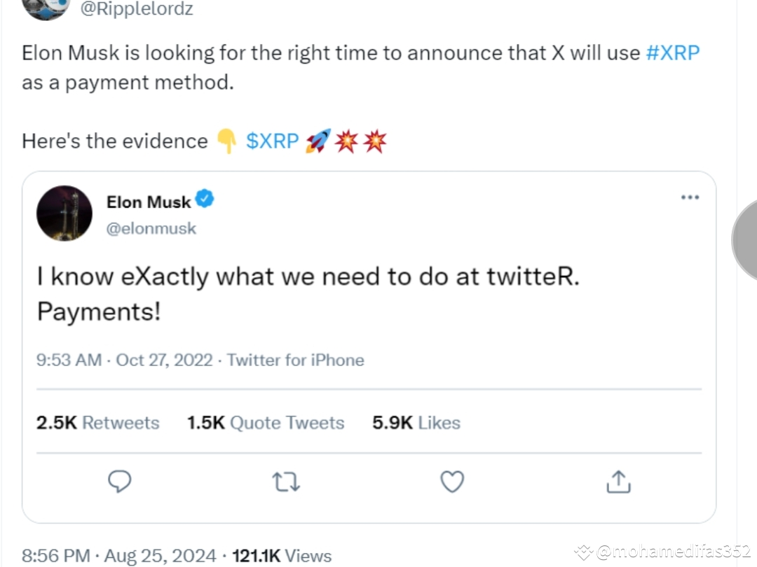 $XRP will 50$ in 2025. Because Elon musk tweet in Twitter(X) | mohamedifas352 on Binance Square