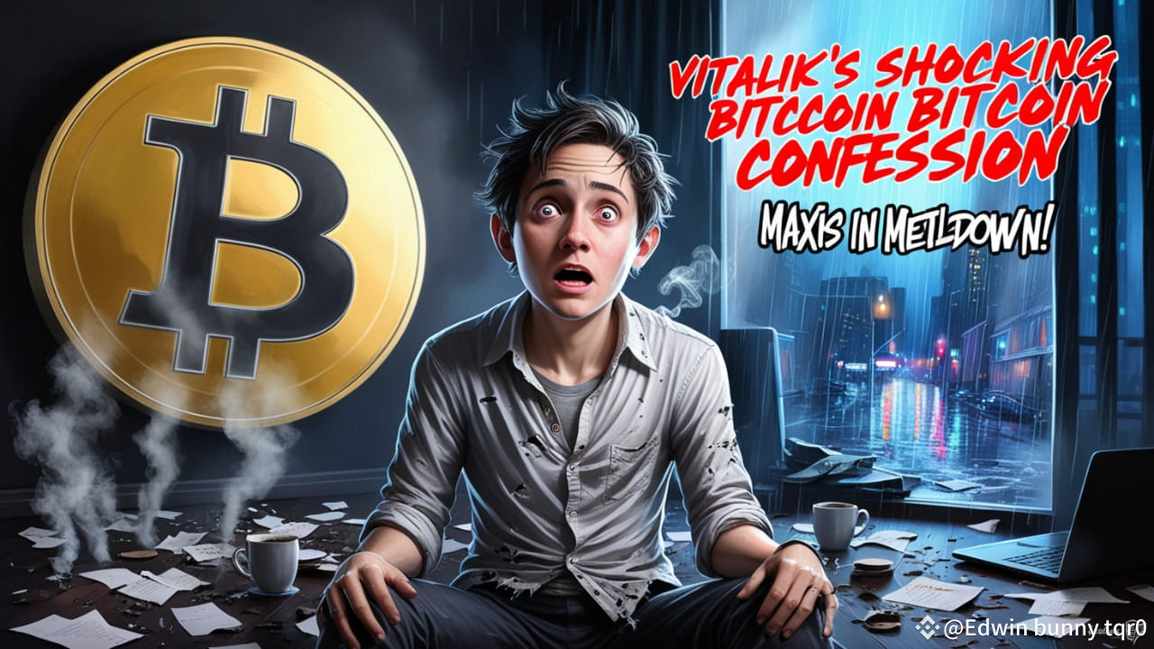 Vitalik's SHOCKING Bitcoin Confession: Maxis in MELTDOWN! | Edwin bunny tqr0 on Binance Square