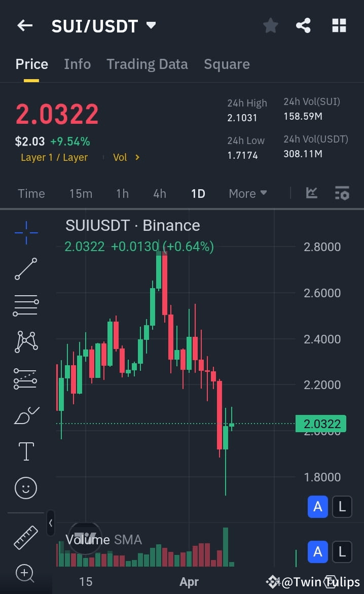 "𝐒𝐔𝐈/𝐔𝐒𝐃𝐓 𝐒𝐨𝐚𝐫𝐬 𝐭𝐨 $𝟐.𝟎𝟑𝟐𝟐 𝐰𝐢𝐭𝐡 𝐚 𝟗 | Twin Tulips X Web3 Protocol on Binance Square
