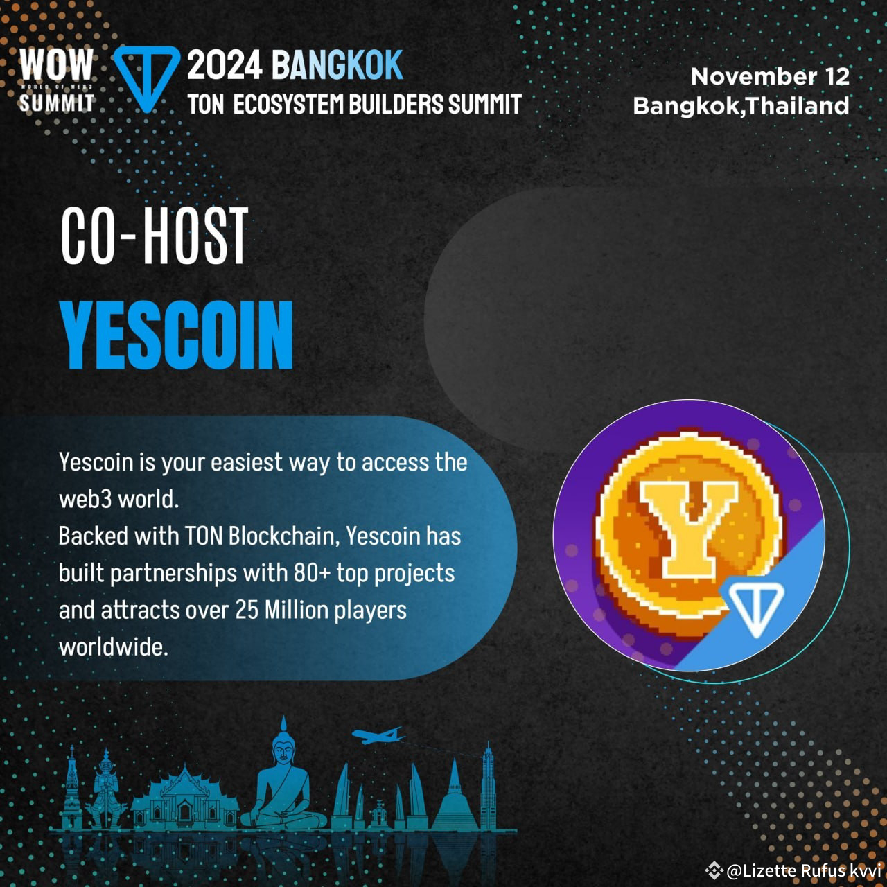 $USDC Exciting news! Yescoin is taking the stage at the T | Lizette ...