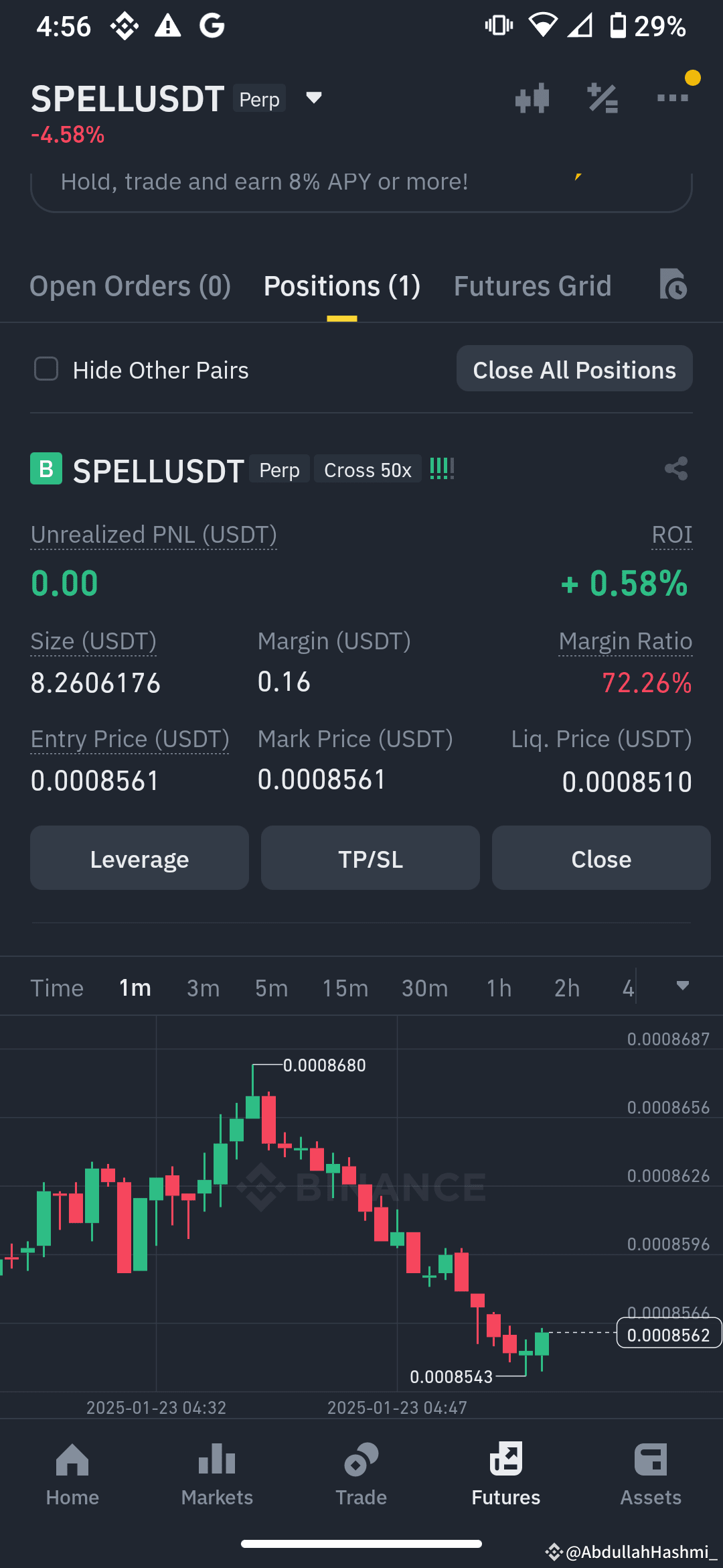 $SPELL Signal Bullish Next target 🎯. Focus on liquidation ...