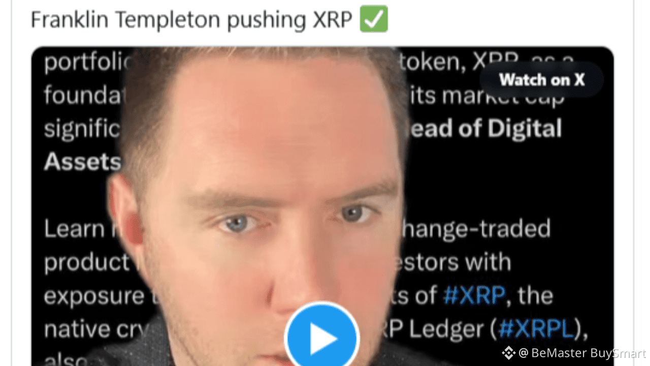 Franklin Templeton Drops XRP Truth Bomb | BeMaster BuySmart on Binance ...