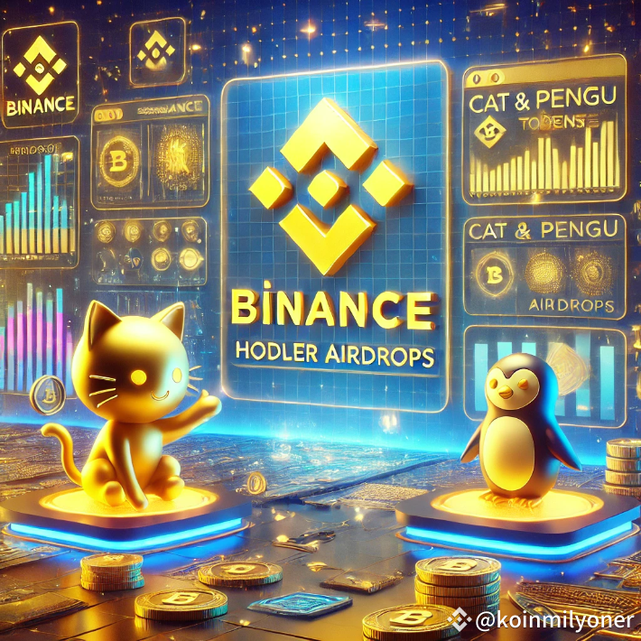 Binance announces CAT and PENGU on HODLer Airdrop Site Bina | koinmilyoner on Binance Square