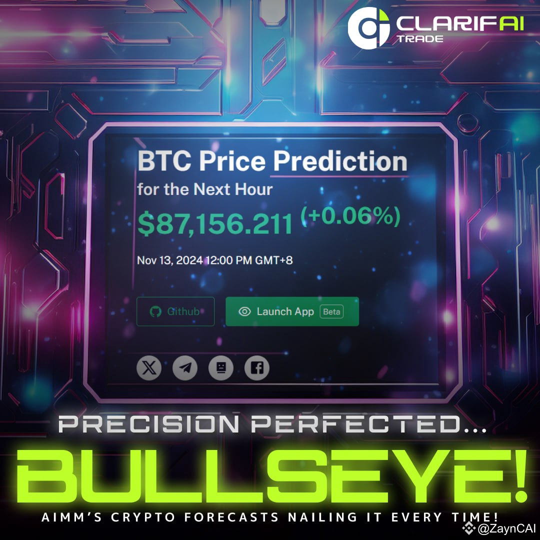🎯 BULLSEYE: Precision Perfected 🎯 The wait is over! Our A | ClarifAI Trade aka CAI on Binance Square