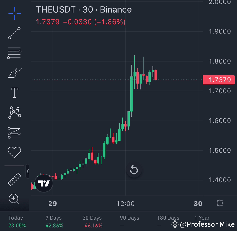 $THE USDT Bull Run: Don’t Miss the Momentum! 🔥💯 THEUSDT o | Professor Mike on Binance Square