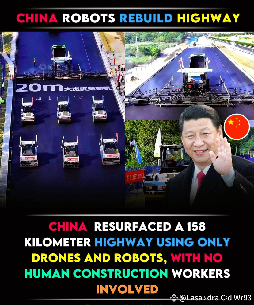 China Resurfaces 158 km of Highway Using Only Robots and Dro | Lasandra ...