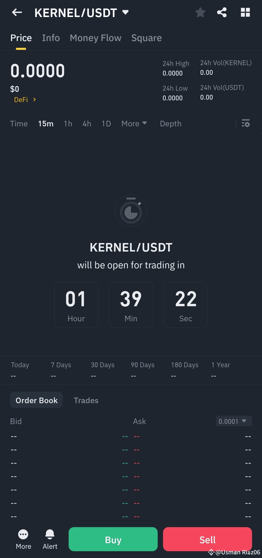 The KERNEL/USDT pair is set to launch soon, with trading ope | Usman Riaz06 on Binance Square