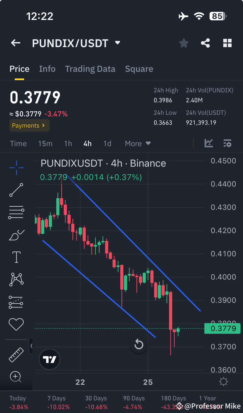 $PUNDIX /USDT AT A CRUCIAL LEVEL – PREPARE FOR A BREAKOUT OR | Professor Mike on Binance Square