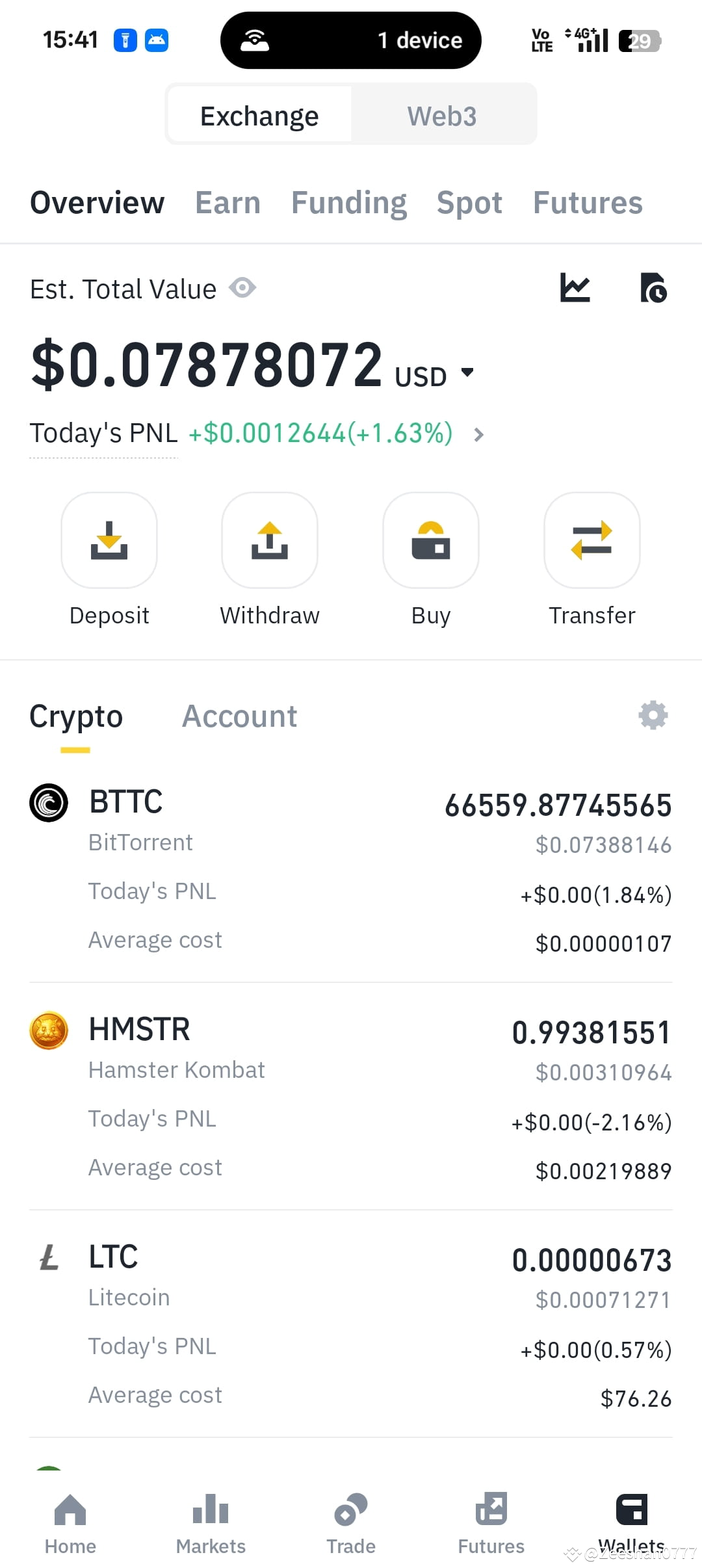 guys i hold 66k bttc token how much i earn in 2026 any one s ...