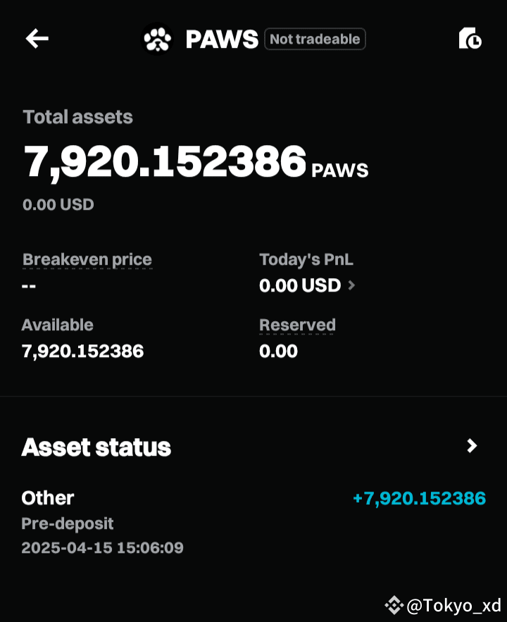 the PAWS airdrop have received their tokens, with the offici ...