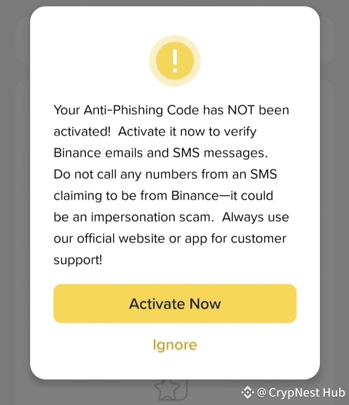 🚨 Protect Your Binance Account NOW! 🔐 Phishing scams are o | CrypNest ...
