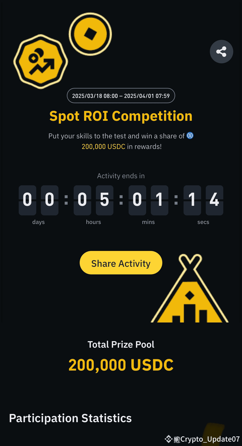 Join Binance Spot ROI Competition - Trade and Win a Share of | Crypto_Update07 на Binance Square