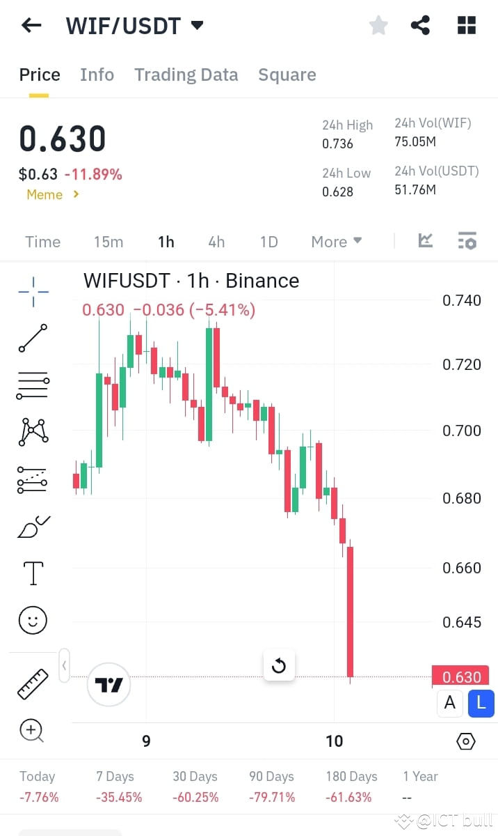 $WIF /USDT Bull Run Alert 🚀 Current Price: $0.630 Long Se | ICT bull on Binance Square