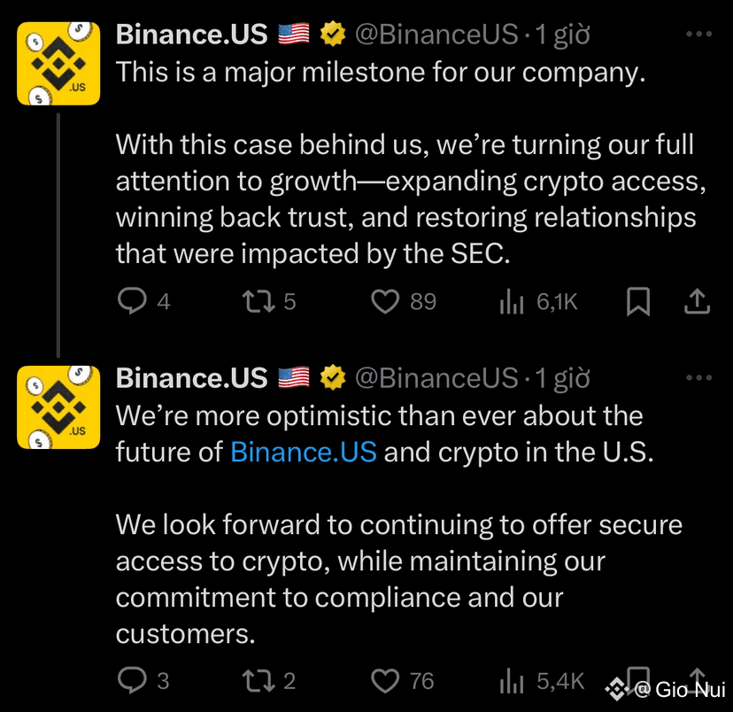 🔥 An important milestone for Binance.US! The case with the | Gio Nui on ...