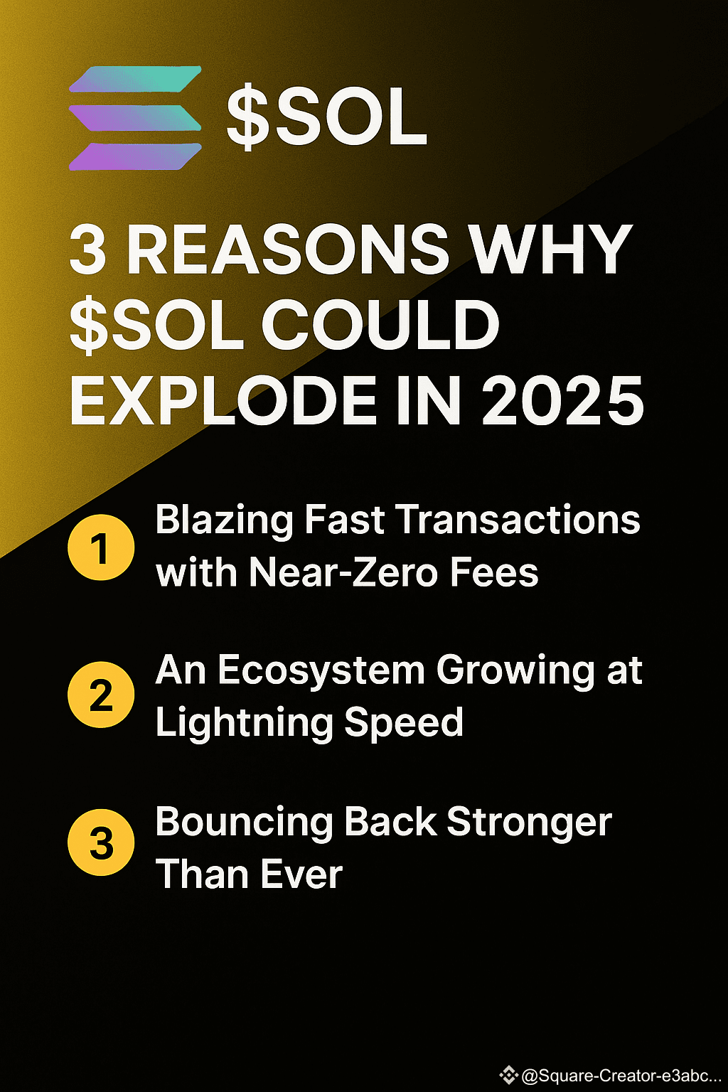 3 Reasons Why $SOL Could Explode in 2025: Hey everyone! I | XR NOTE ...