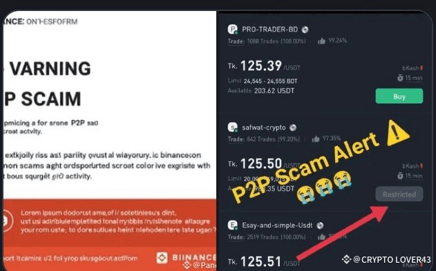 🛑🛑Binance P2P Scam Alert! 🛑🛑 A new scam is sprea | CRYPTO LOVER43 on ...