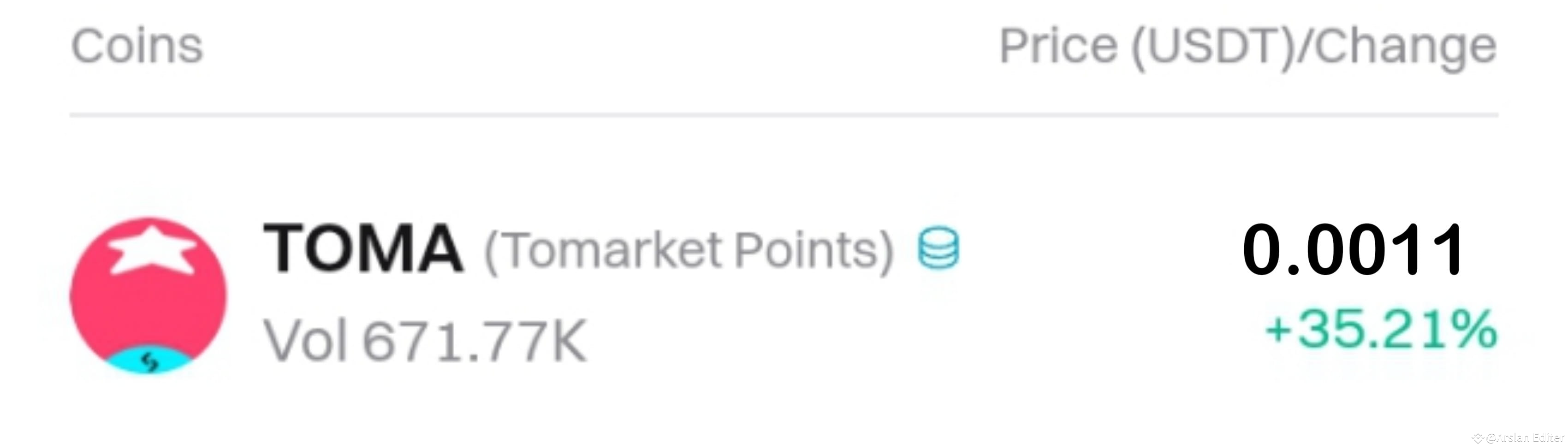 Good News 🥰🎉 (TOMA) has been hit $0.0011 TOMA is coming 20 | Arslan ...