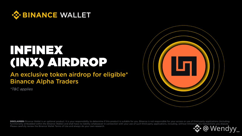 $BNB Infinex (INX) Launches First on Binance Alpha. Airdrop | Wendyy ...