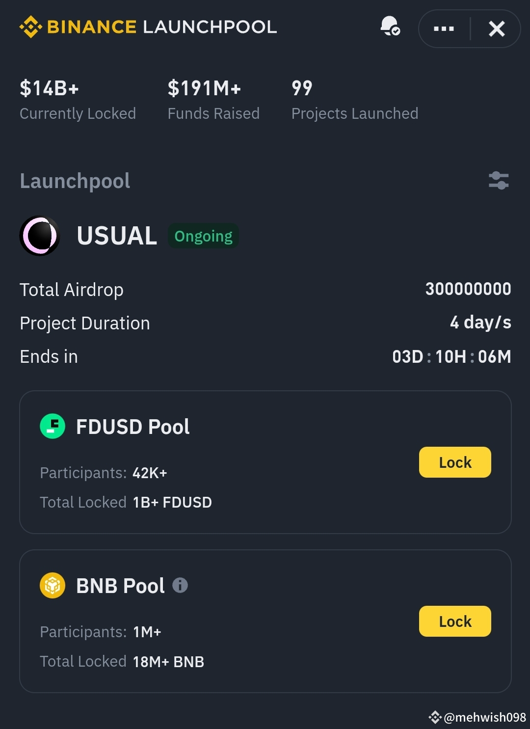 start Launchpool stake your bnb and FDUSD claim upcoming co | mehwish098 on Binance Square
