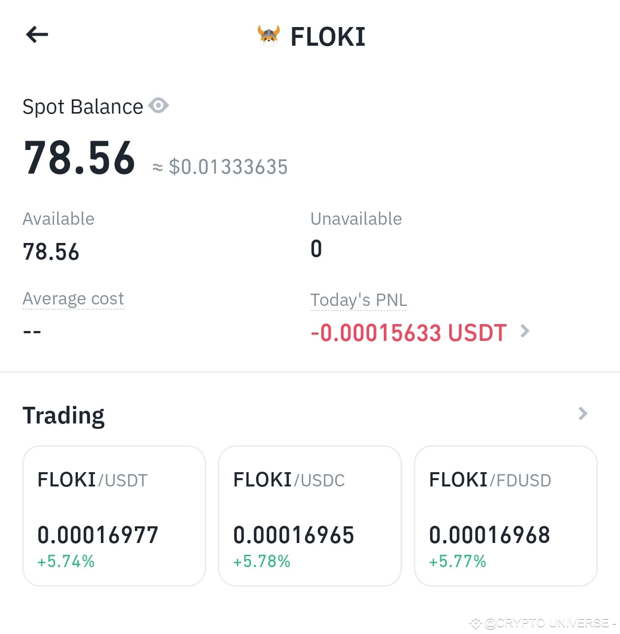 I have 78 Floki when will my 78 Floki worth $10000 I am e | CRYPTO UNIVERSE - on Binance Square