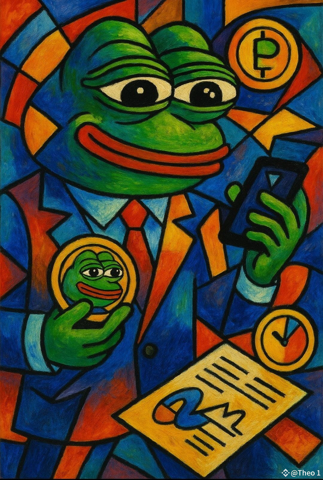 "Inspiration is real, but it finds you grinding. Is $PEPE at | Theo 1 ...