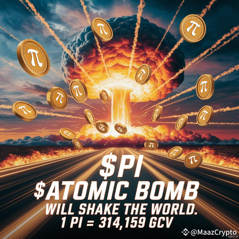 "$Pi atomic bomb will shake the world. 1 Pi = 314,159 GCV" | MaazCrypto ...