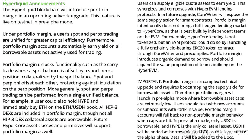 Hyperliquid will roll out portfolio margin on its | Paxton_ on Binance ...