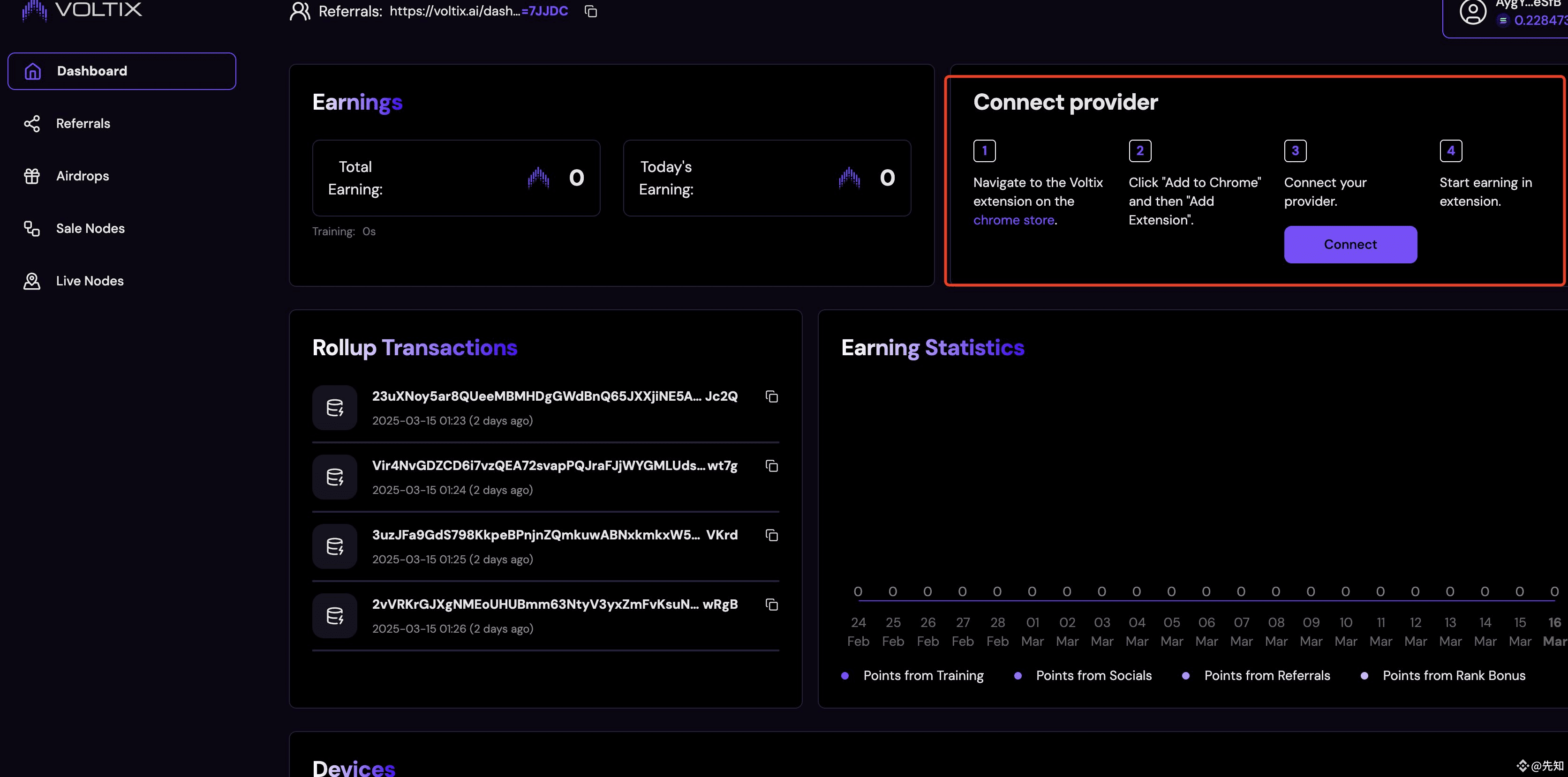 A Depin mining project on 10 million SOL @VoltixAI mining tu | 先知 on ...