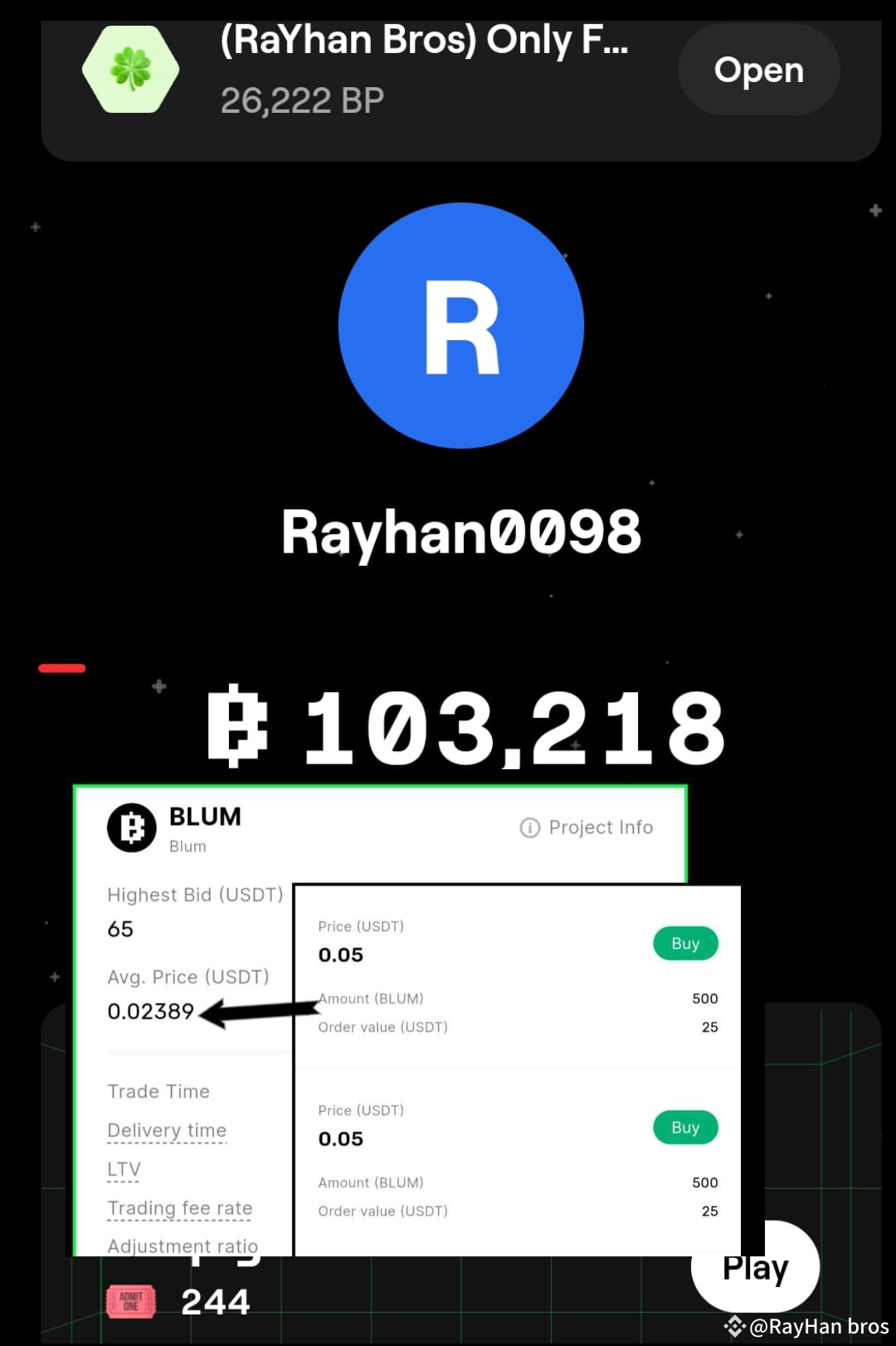 🟢 Blum airdrop update new update 🟢 Blum (BLUM) token air | RayHan bros ...