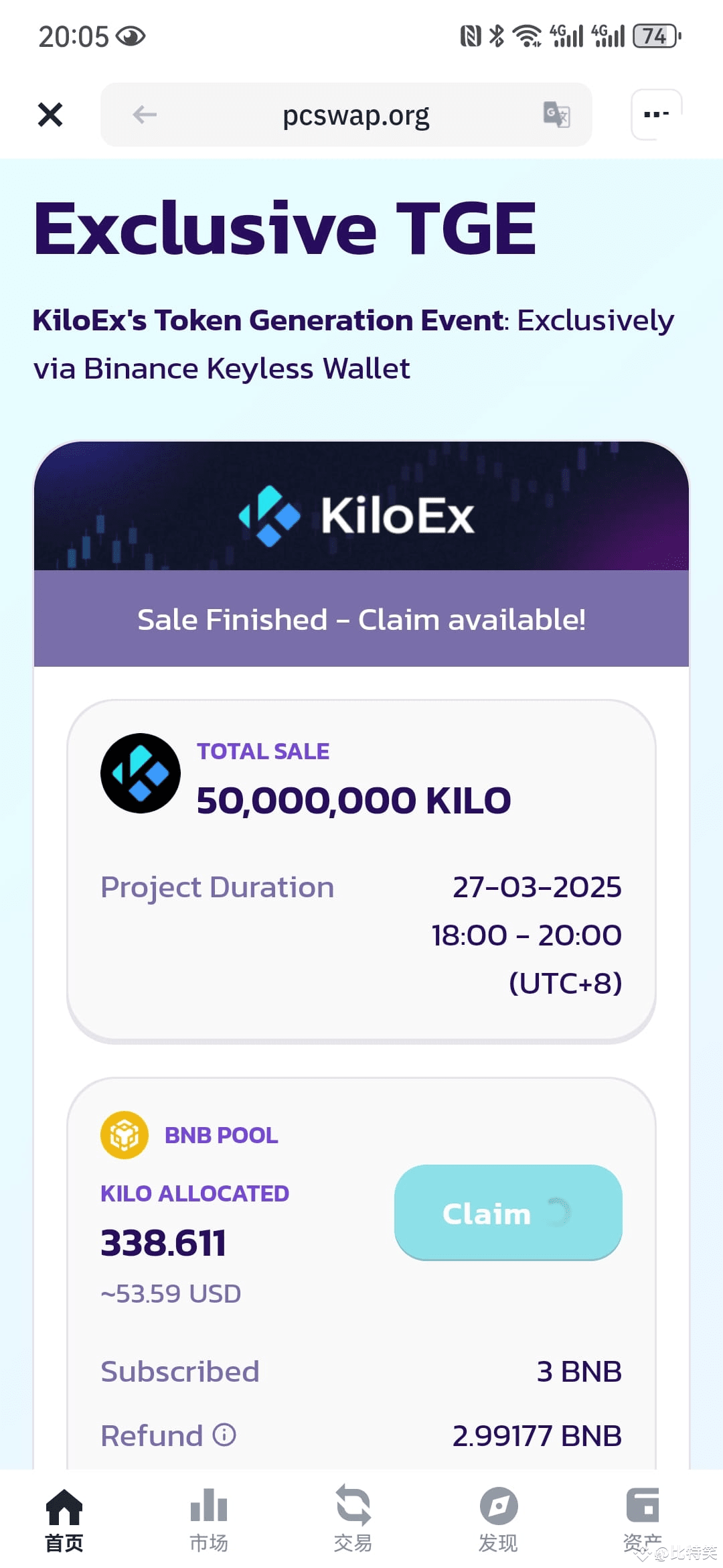 The wallet activity has ended Distributed 388 KILO Thanks to | 比特笑 on ...