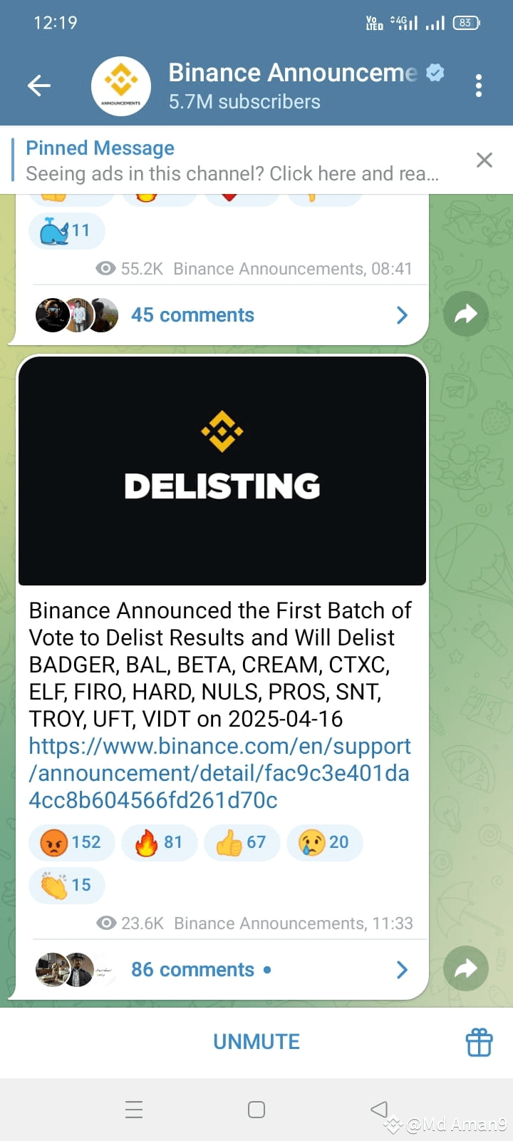 Binance delisting this coins all of you sell this coins fast | Md Aman9 ...