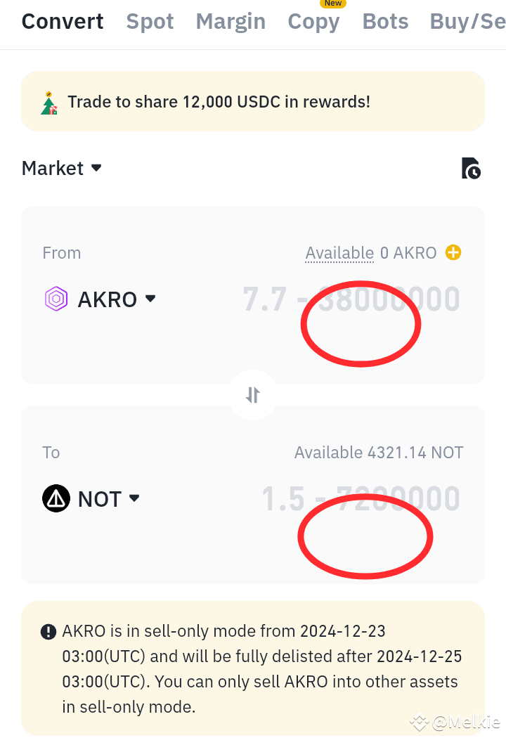 Subject: Important Advice Regarding Delisting of $AKRO, $BLZ | Melkie ...