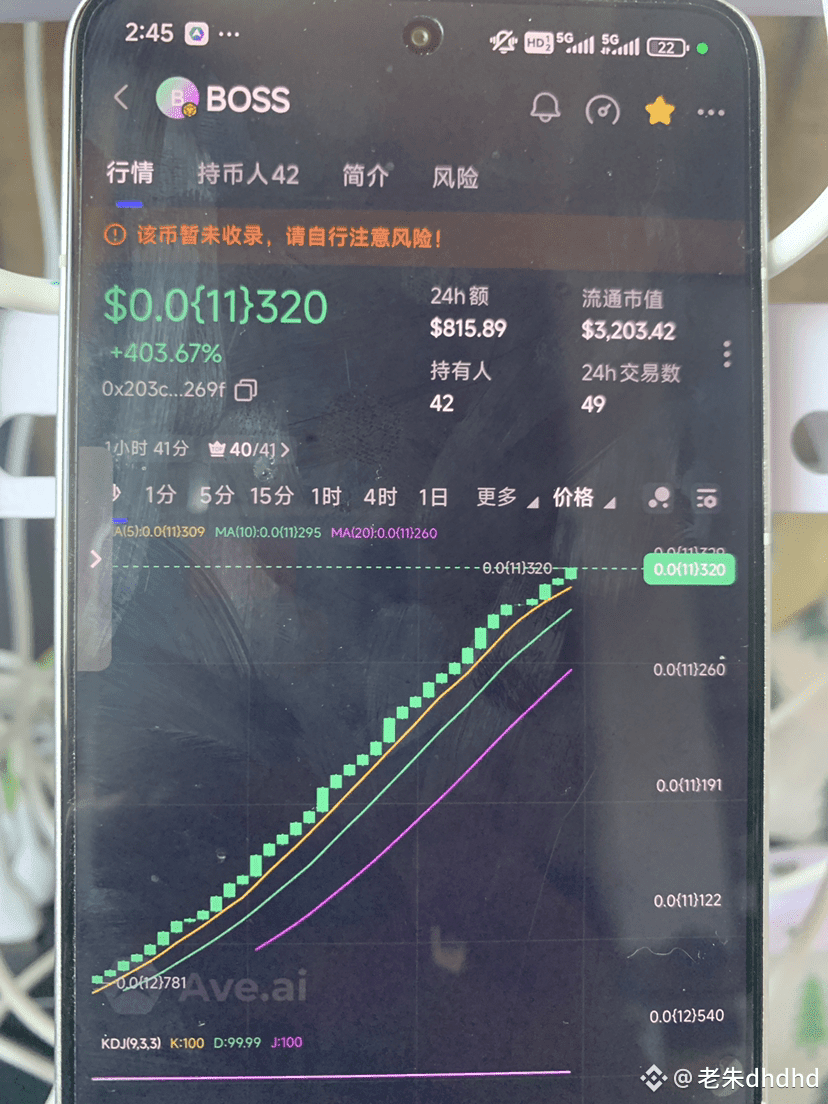 搞个20🔪不会错 | 老朱dhdhd发布于币安广场