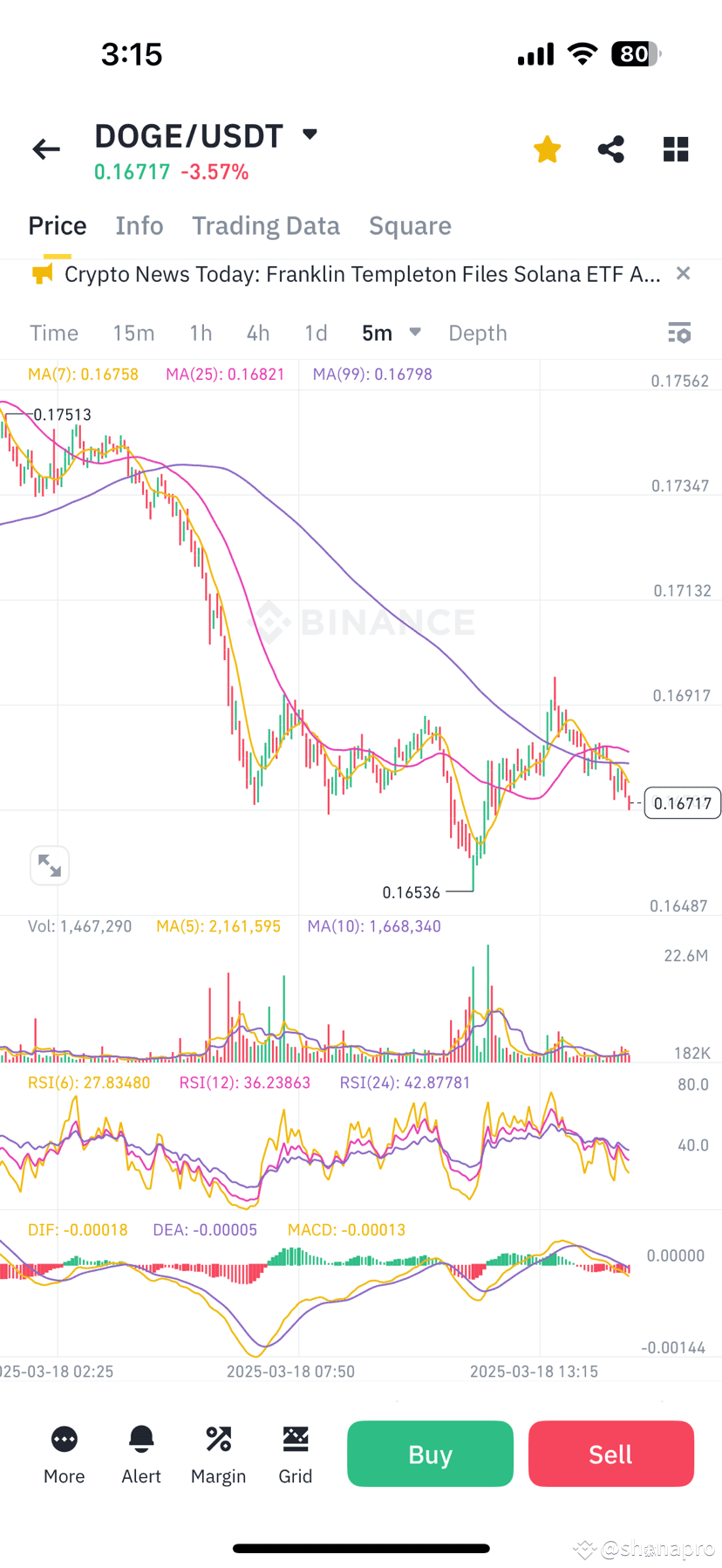 Trade Setup for DOGE/USDT Since the trend is still uncertai | shonapro on Binance Square