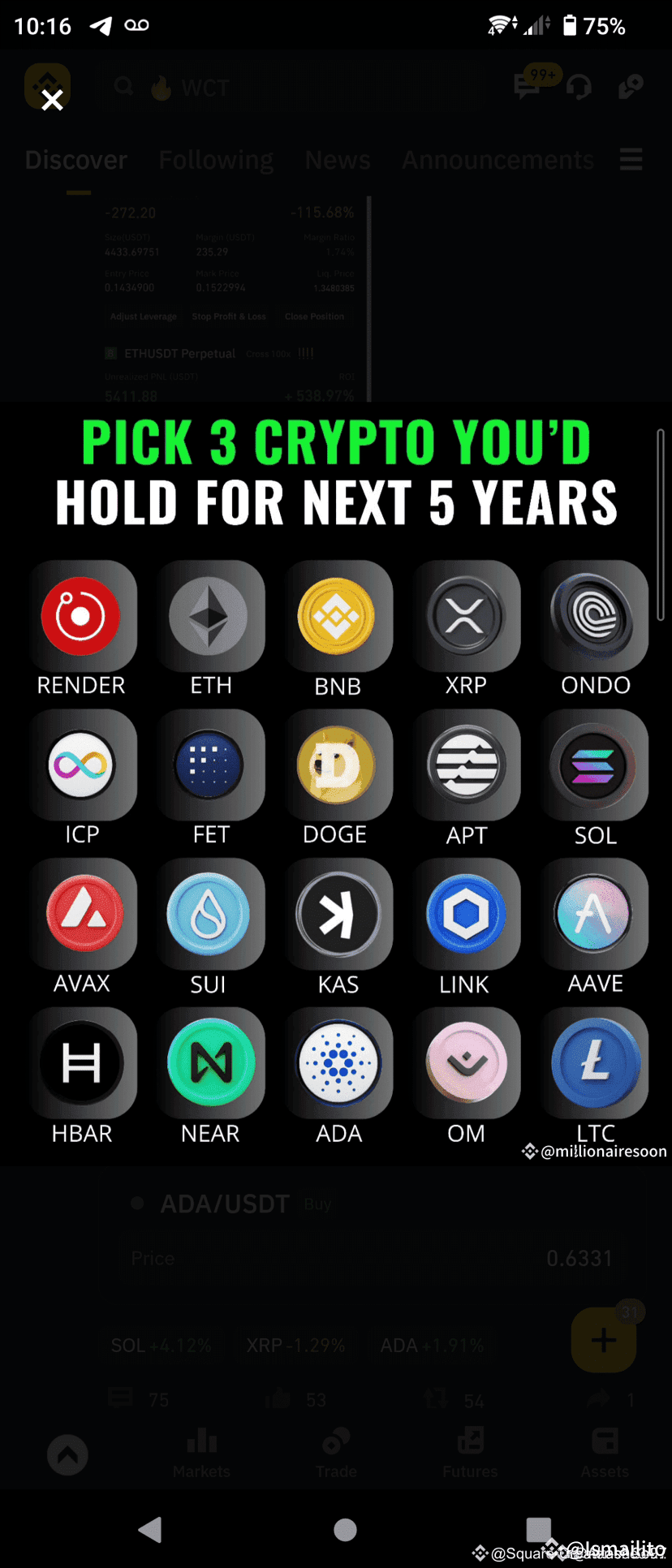 Which three will you choose? $SOL $BNB $XRP | Ismailito on Binance Square