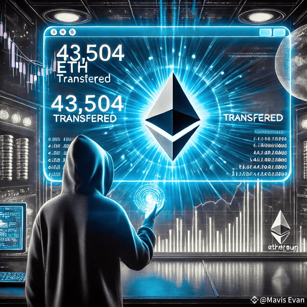 🚨 Massive $ETH Whale Move! 🚨 A staggering 43,504 ETH ($8 | Mavis Evan ...