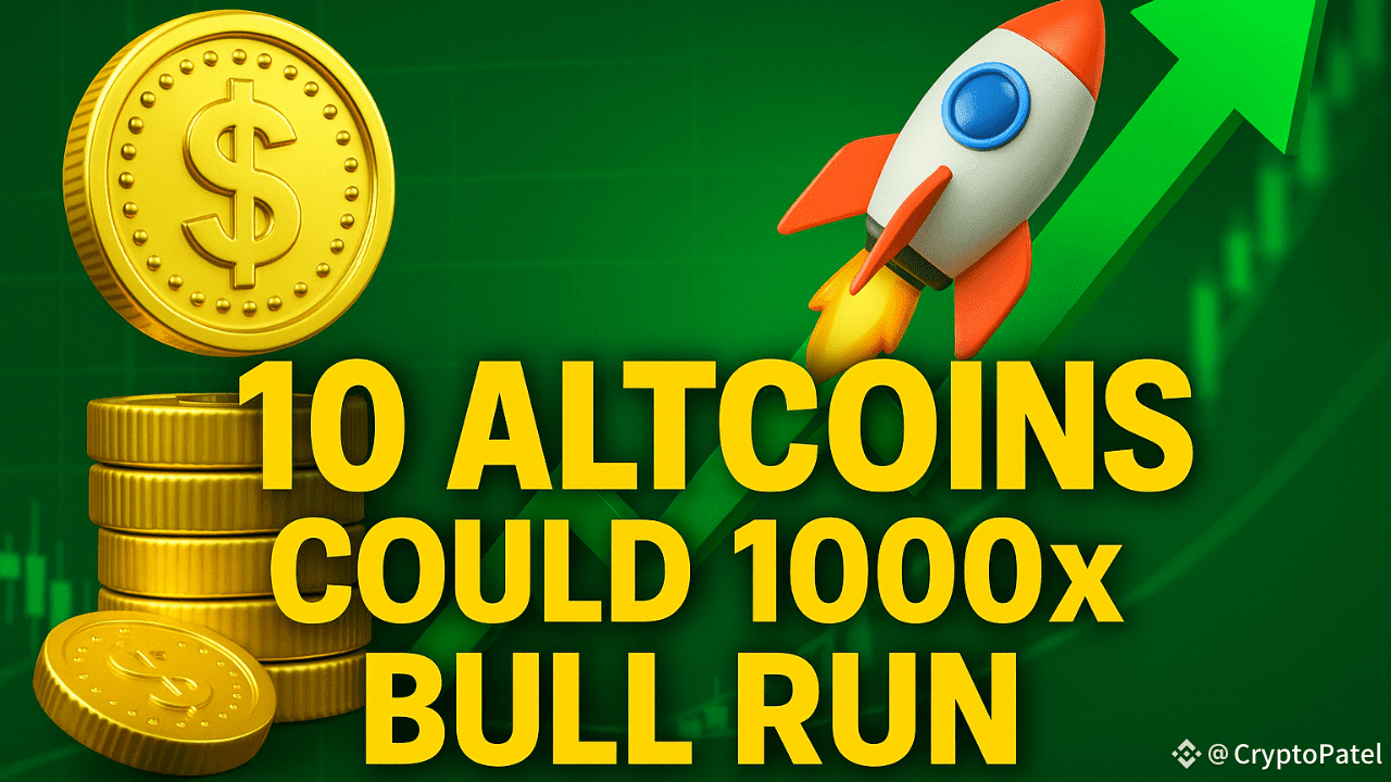 10 Altcoins Under $1 That Could 1000x in the Next Bull Run | CryptoPatel on Binance Square
