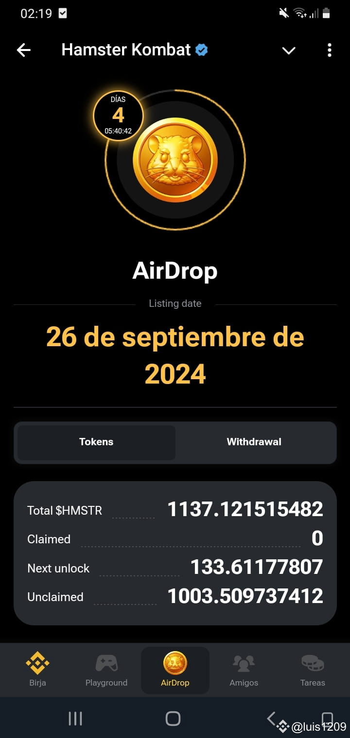HMSTR hamster kombat what will be the price? 1 token = 0.1 | LUFER1209 ...