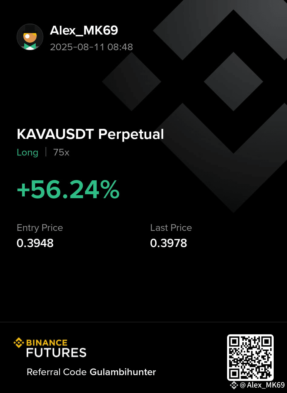 🚨 #Update Signal 🚦 : #1 #KAVAUSDT Good Momentum 💪 Move | Alex_MK69 on Binance Square