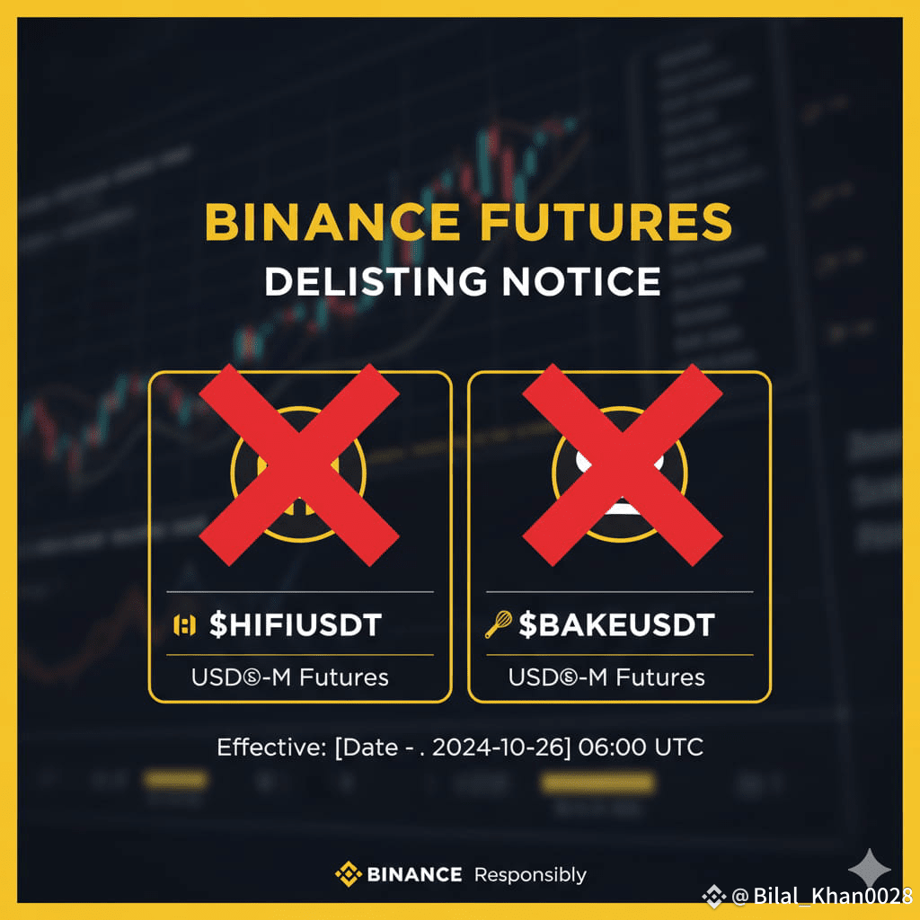 🔔 Binance Futures Delisting Alert! 🔔 Heads up, traders! | Bilal ...