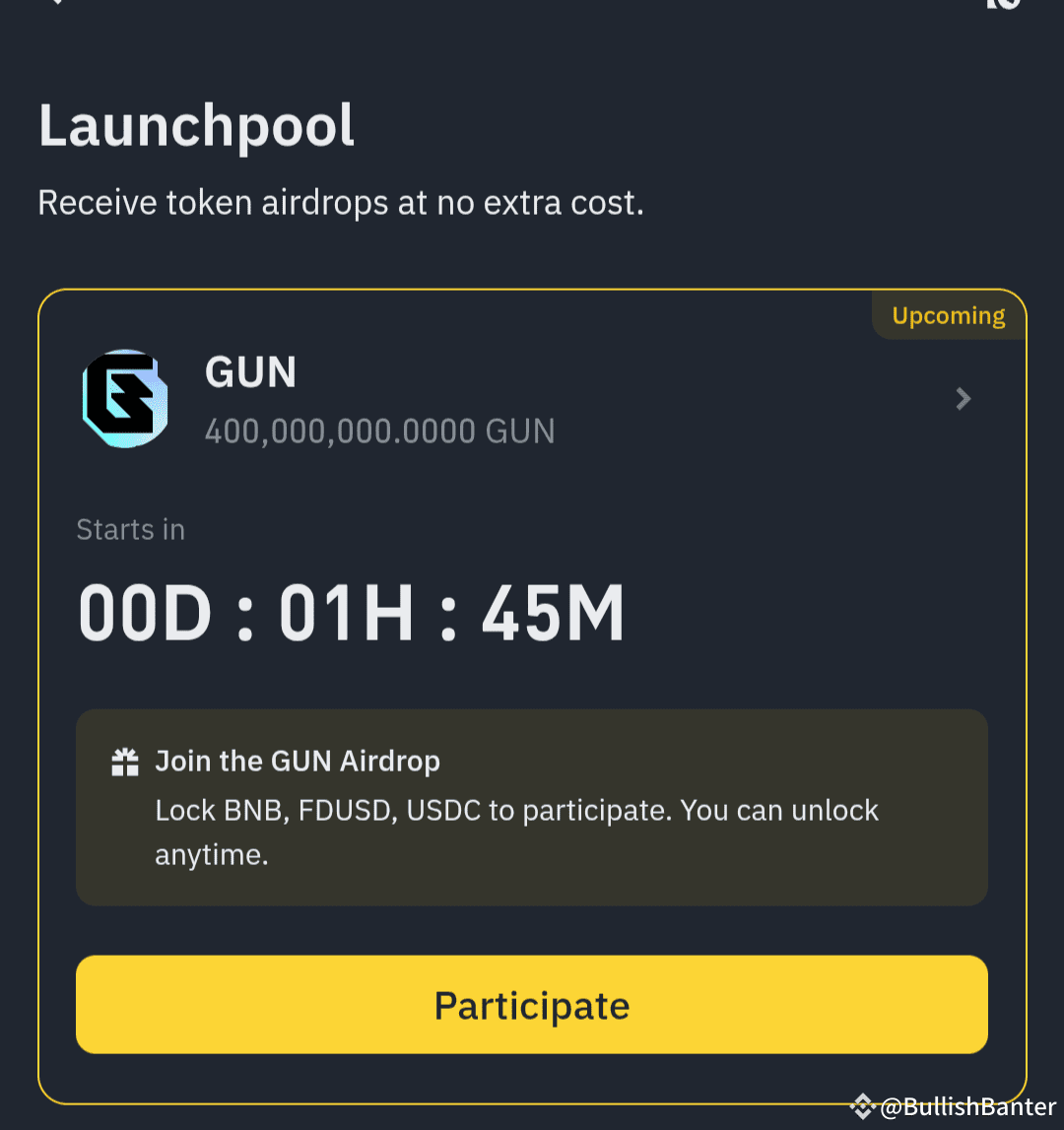 #GUN Token Airdrop Distribution Begins Soon on Binance .. W ...
