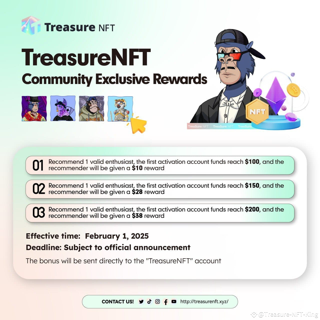 Referral code= U05O5Y Download: treasure nft from play store | Treasure ...