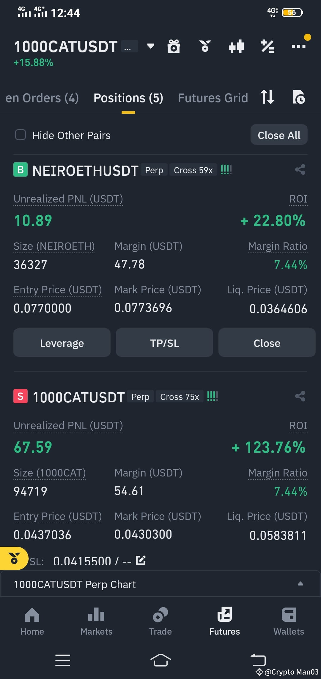 NeiroEth long Entry 0.0770000 Tp 1. 0.0773000 Tp 2. 0.077500 | Crypto ...